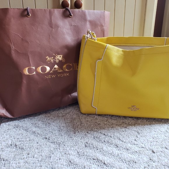 Coach | Bags | Coach Yellow Purse | Poshmark
